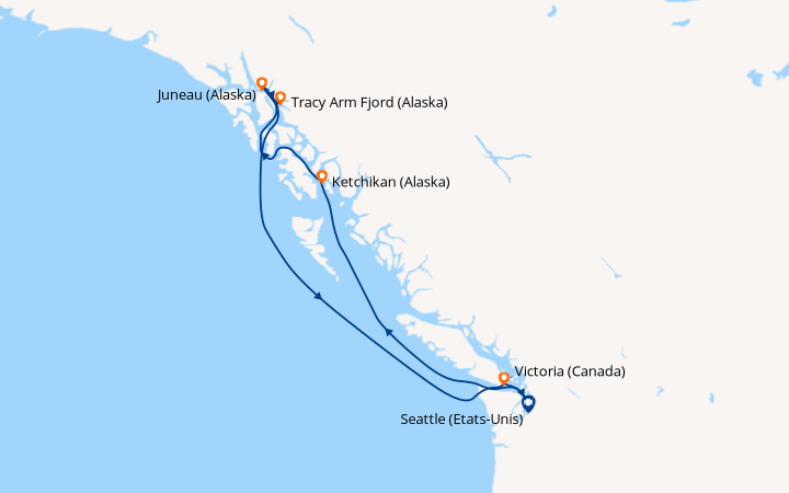 Croisiere Seattle (Etats-Unis), En mer, Ketchikan (Alas... - 8015070