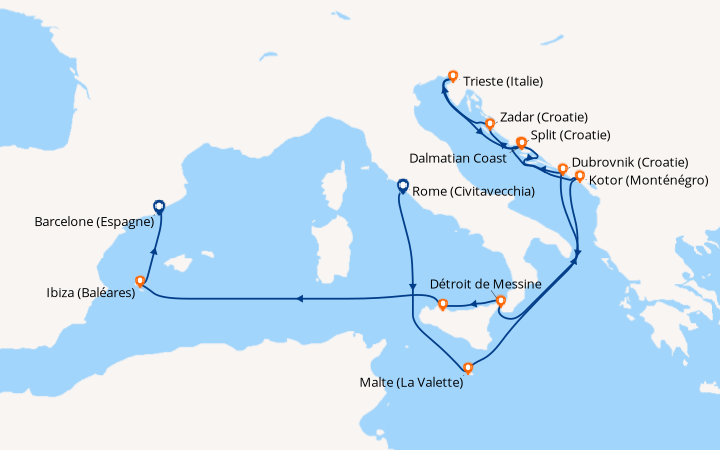 Croisiere Rome (Civitavecchia), En mer, Malte (La Valet... - 8015314