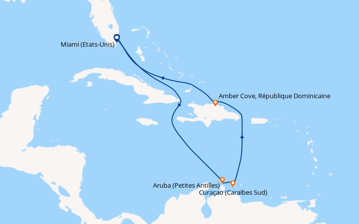 Croisiere Miami (Etats-Unis), En mer, En mer, Aruba (Pe... - 8014649