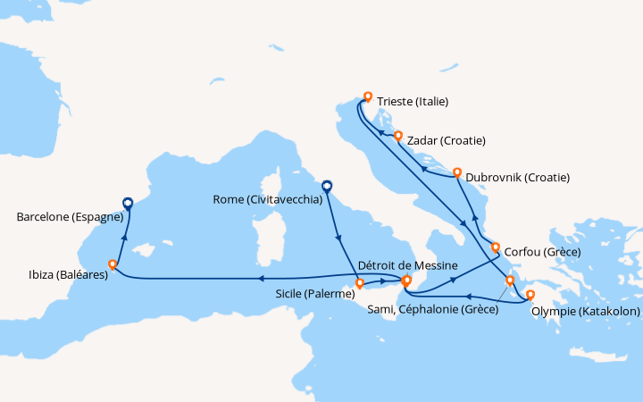 Croisiere Rome (Civitavecchia), En mer, Sicile (Palerme... - 8015426