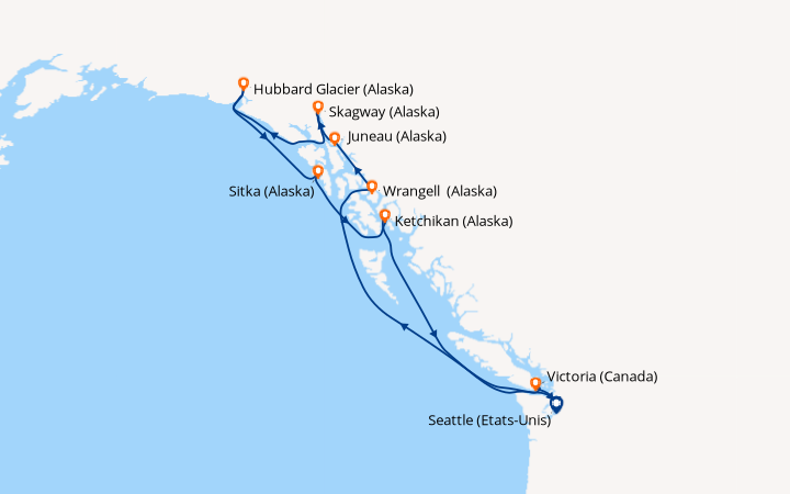 Croisiere Seattle (Etats-Unis), En mer, Wrangell (Alas... - 8015165