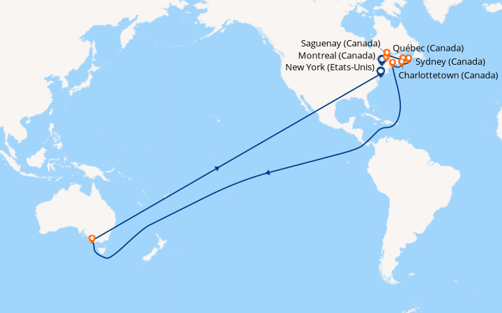 Croisiere Montreal (Canada), Québec (Canada), Saguenay ... - 8020199