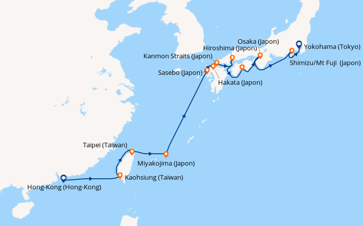 Croisiere Hong Kong to Tokyo - 385929