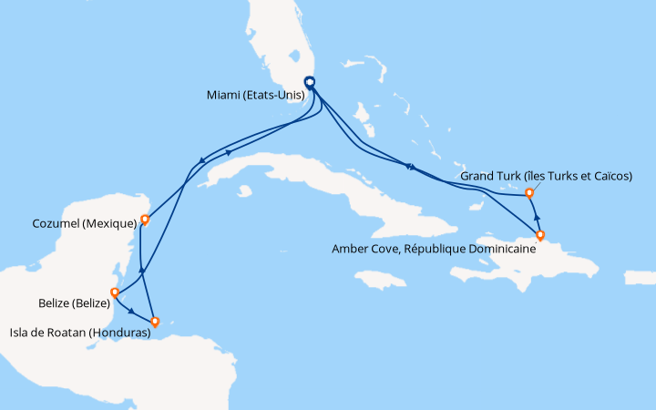 Croisiere Miami (Etats-Unis), En mer, Amber Cove, Répub... - 8019502