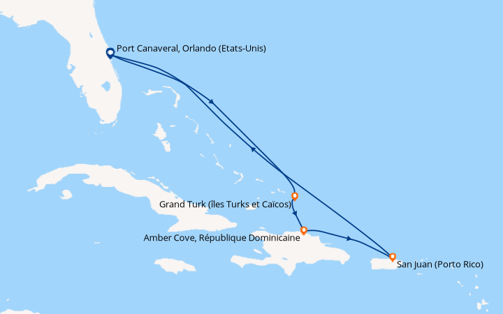 Croisiere Port Canaveral, Orlando (Etats-Unis), En mer,... - 8019258