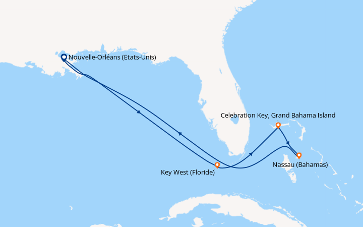 Croisiere Nouvelle-Orléans (Etats-Unis), En mer, Key We... - 8014532