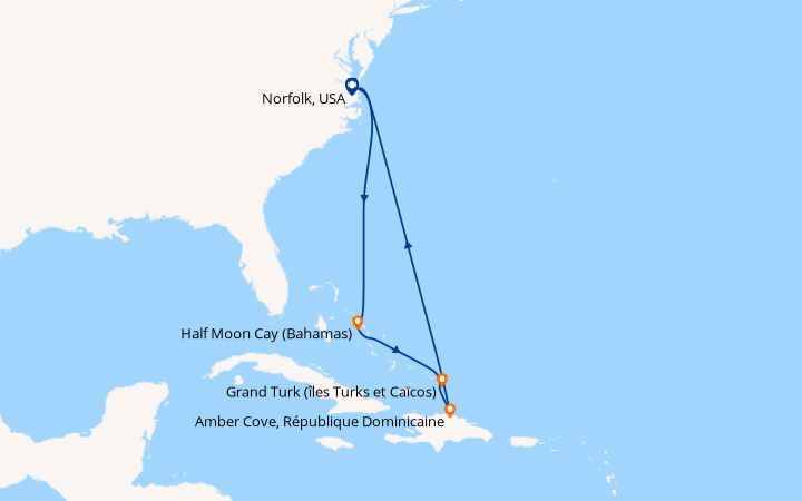 Croisiere Norfolk, USA, En mer, En mer, Half Moon Cay (... - 8014600