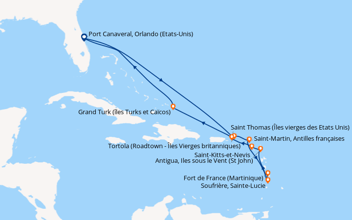 Croisiere Port Canaveral, Orlando (Etats-Unis), En mer,... - 8019498