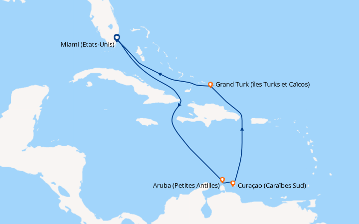 Croisiere Miami (Etats-Unis), En mer, En mer, Aruba (Pe... - 8014650