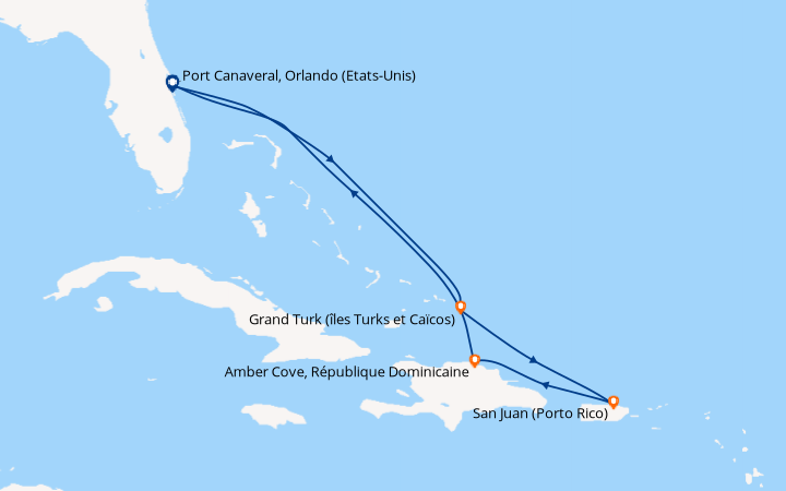 Croisiere Port Canaveral, Orlando (Etats-Unis), En mer,... - 8019396