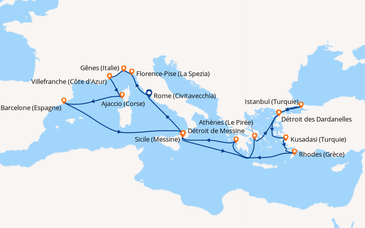 Croisiere Rome (Civitavecchia), En mer, Florence-Pise (... - 8015409