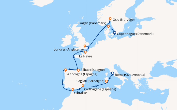 Croisiere Rome (Civitavecchia), Cagliari (Sardaigne), E... - 8019824